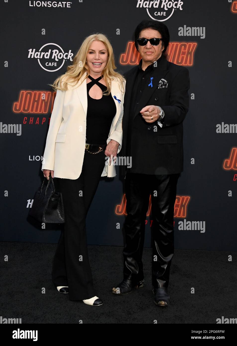 Hollywood, CA. March 20, 2023, Shannon Tweed and Gene Simmons arriving ...