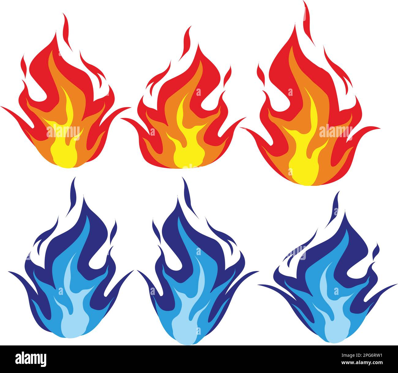 Cartoon fire flames vector Stock Vector Image & Art - Alamy
