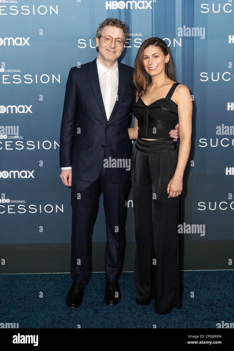 Nicholas Britell (L) attends HBO's "Succession" Season 4 Premiere at ...