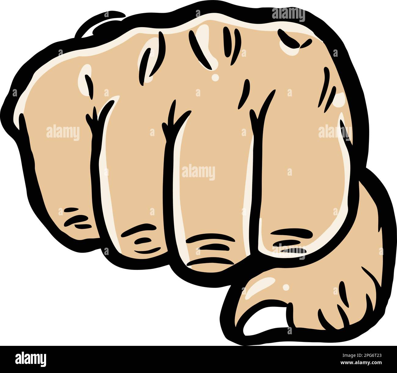 Vintage human fist punch concept Stock Vector Image & Art - Alamy