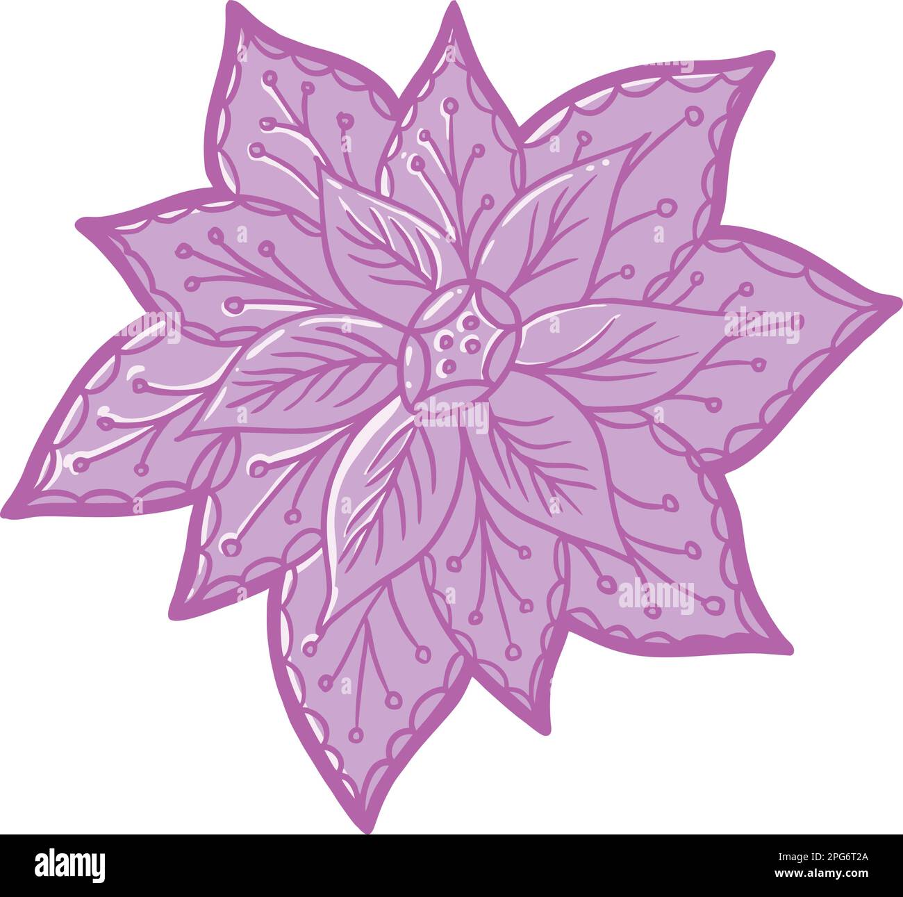 Style drawing leaf flower Stock Vector Images - Alamy