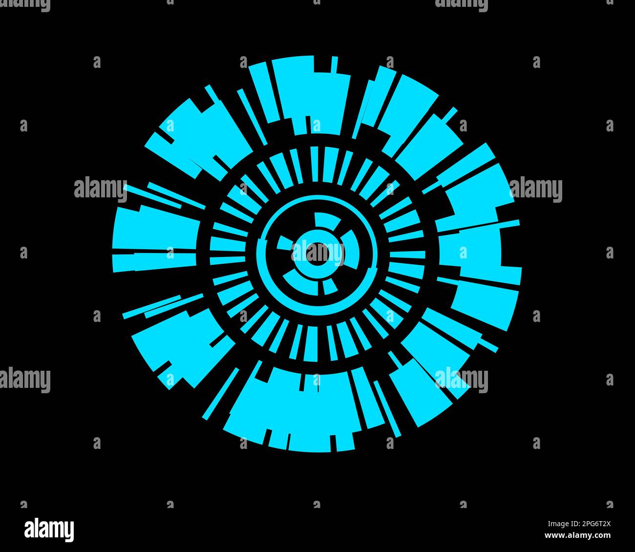 Abstract technology background. Blue color on a black background. blue ...
