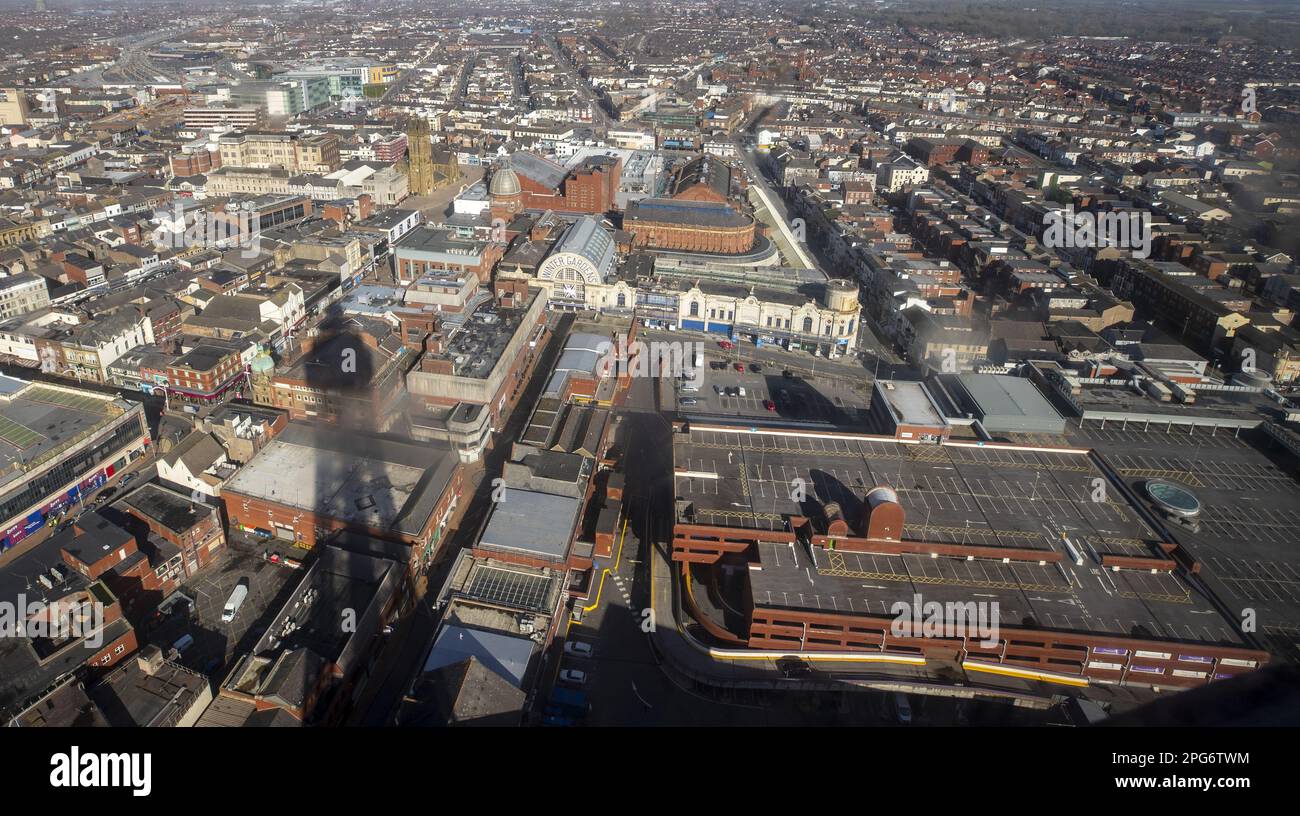 File photo dated 16/3/2021 of a general view from Blackpool Tower of ...