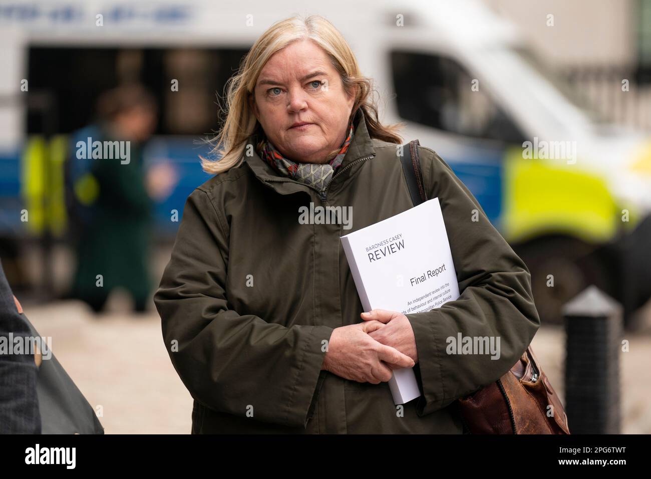 Baroness Louise Casey arriving at Queen Elizabeth II Conference Centre ...