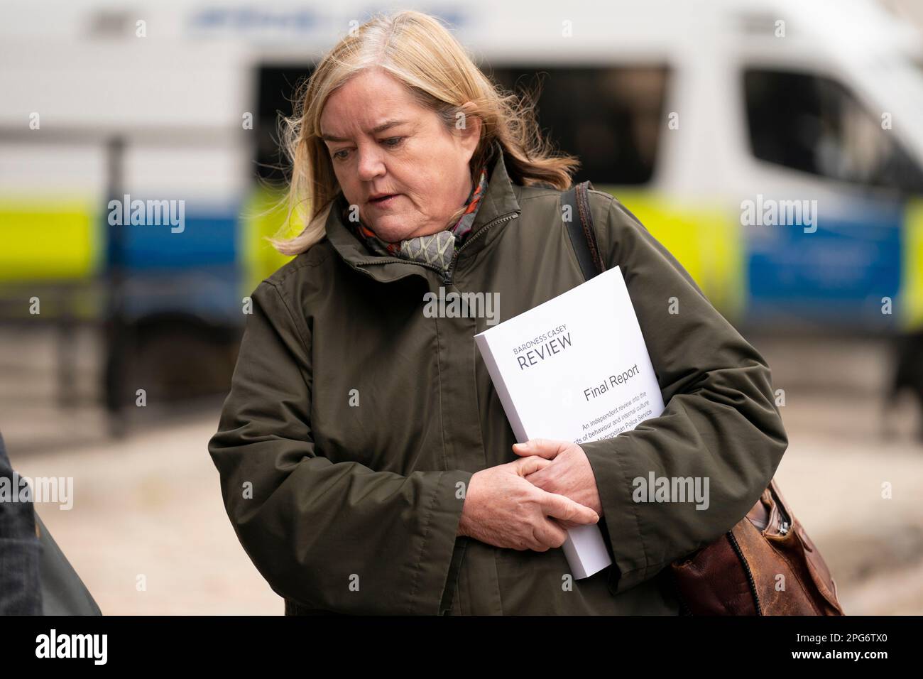 Baroness Louise Casey arriving at Queen Elizabeth II Conference Centre ...