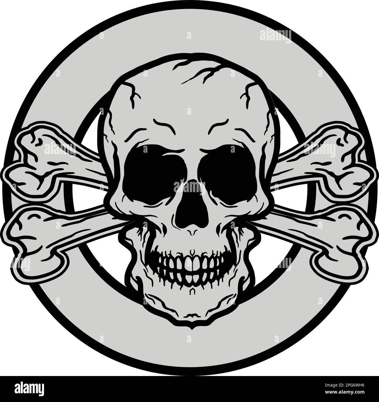 Human skull isolated on white background Stock Vector Image & Art - Alamy