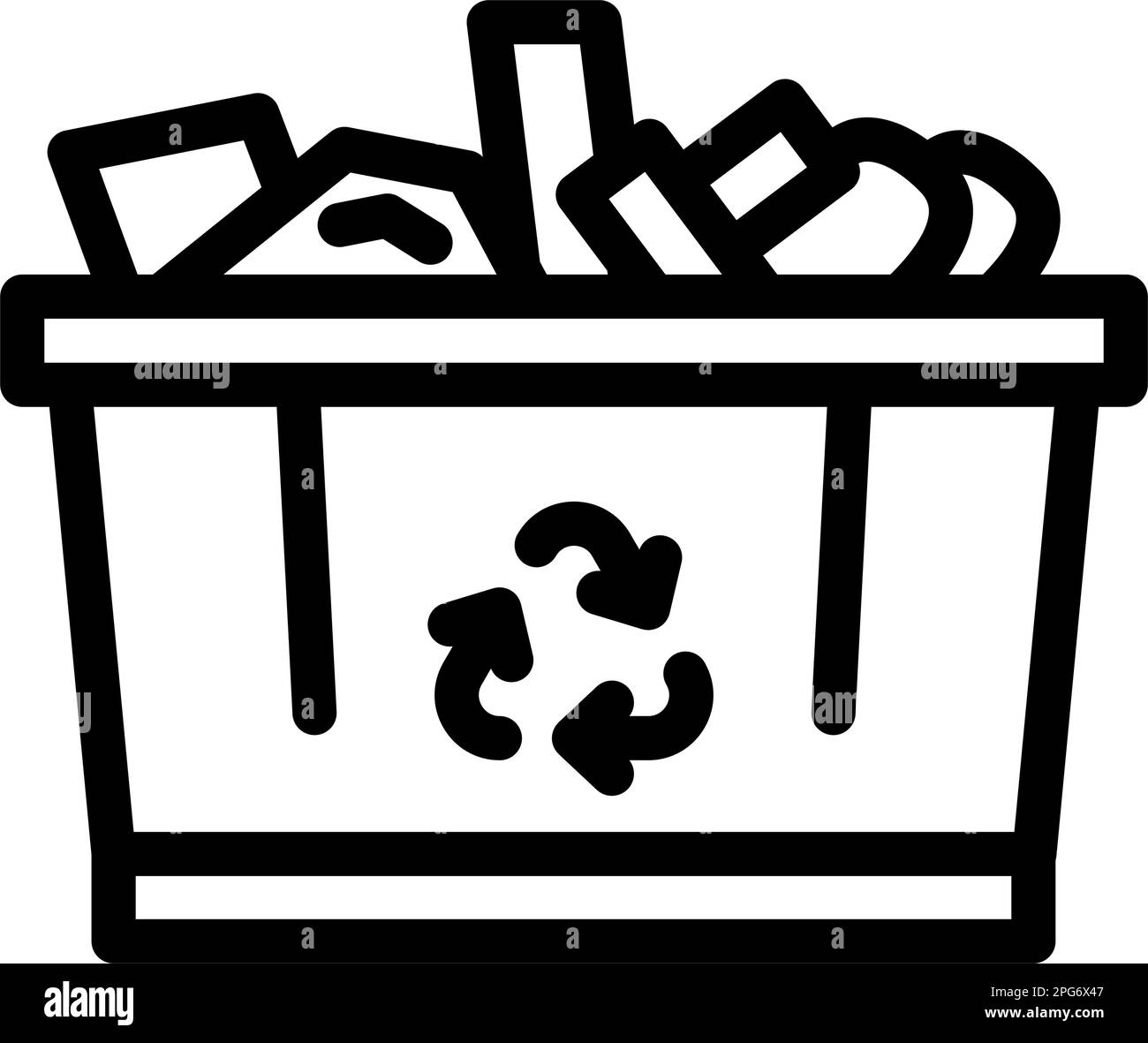 recycle copper line icon vector illustration Stock Vector Image & Art ...