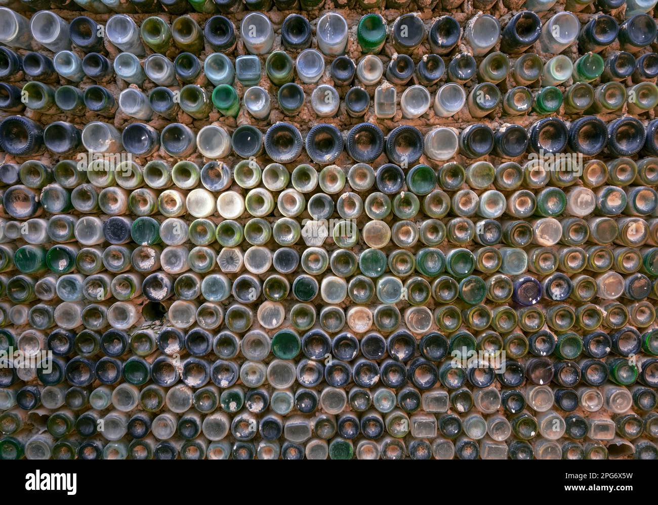 A wall of bottles in Shela town on the Island of Lamu Stock Photo - Alamy