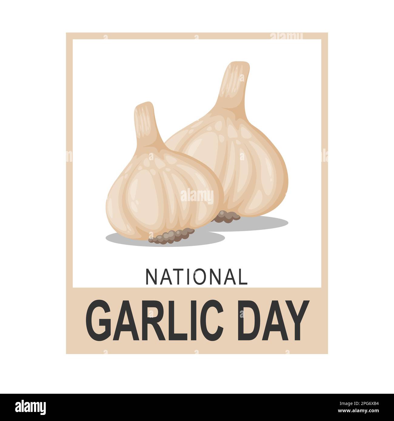 National Garlic Day background. Food and Beverage. Vector illustration ...