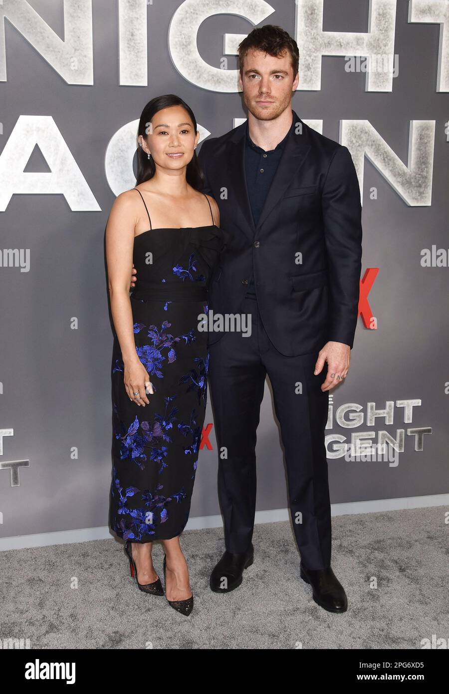 Los Angeles, CA on March 20, 2023. Hong Chau and Gabriel Basso arriving ...