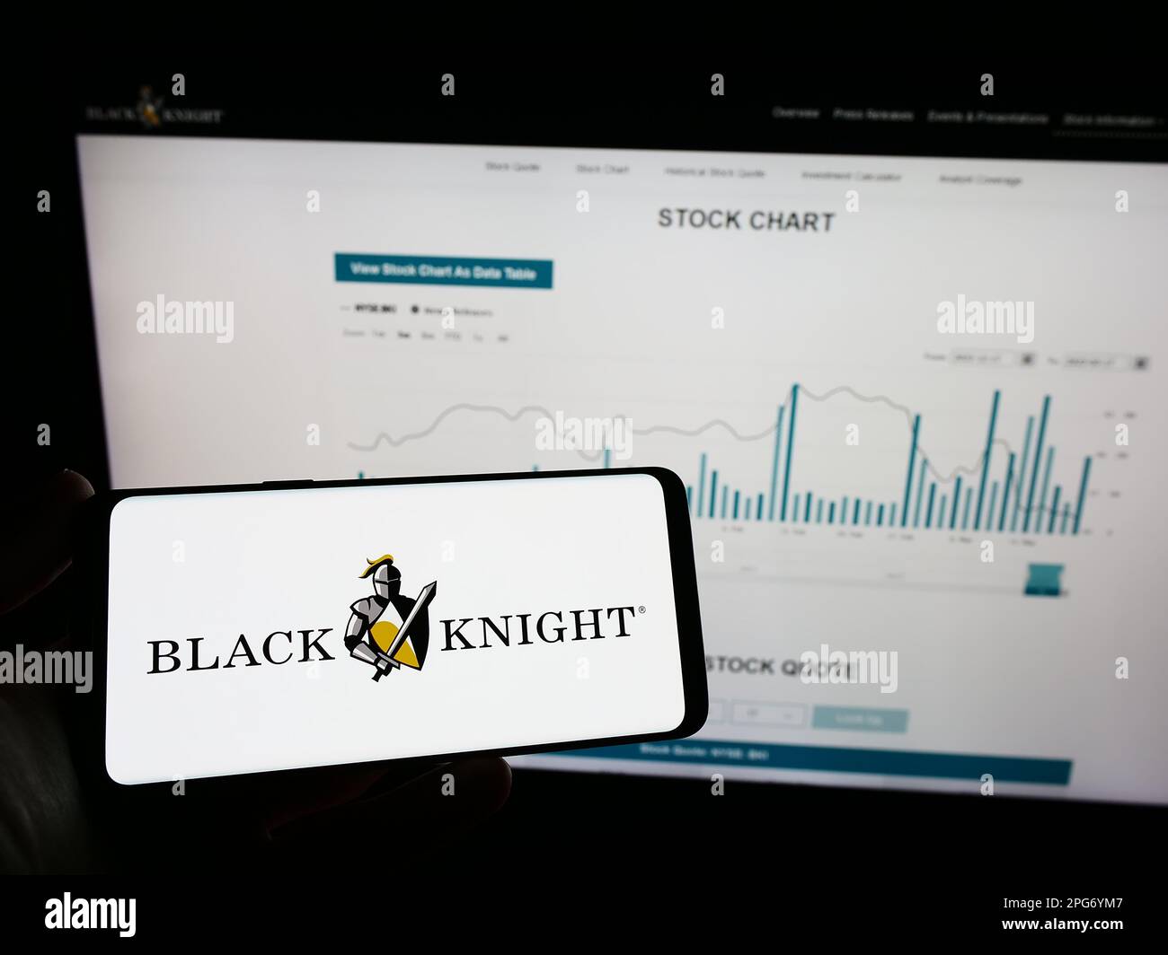 Black knight logo hi-res stock photography and images - Alamy