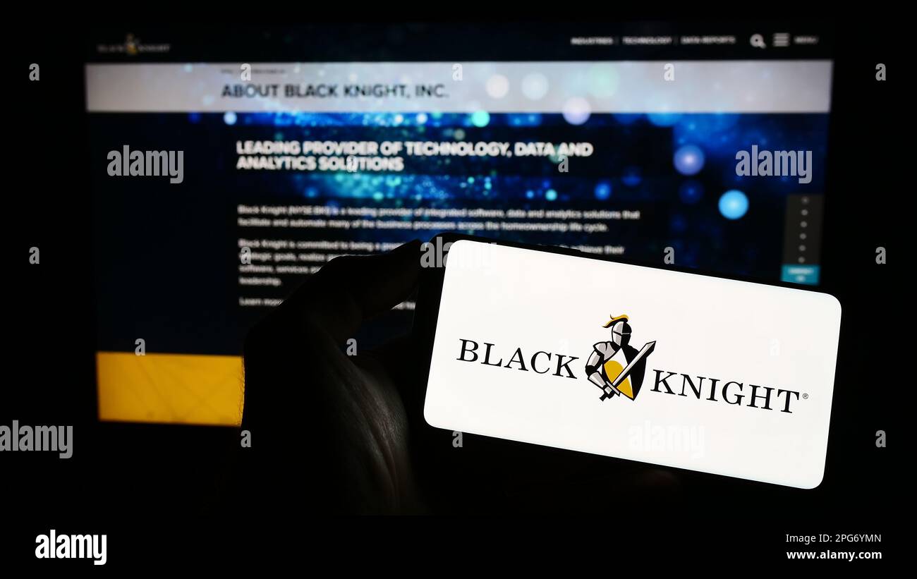 Black knight logo hi-res stock photography and images - Alamy