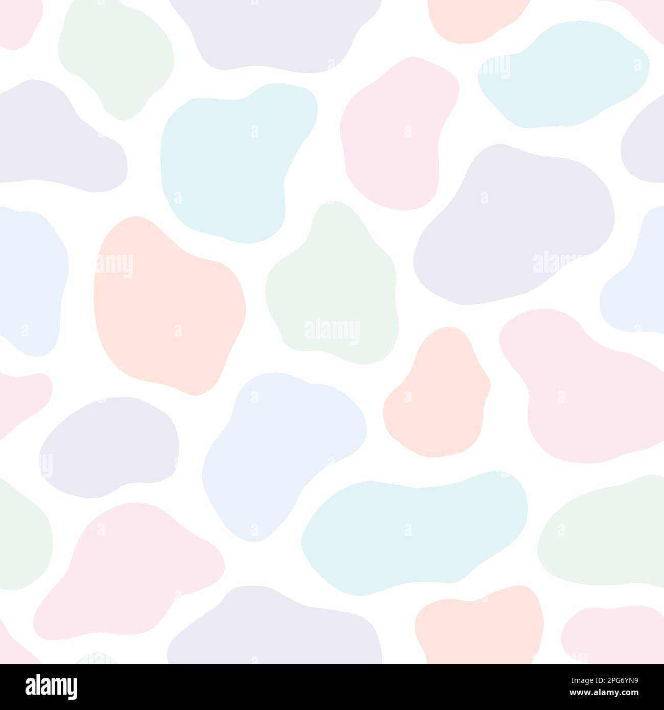Cow print vector seamless pattern design, abstract seamless animal skin ...
