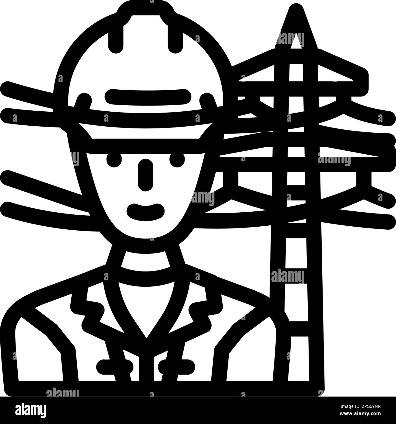 Line installer Cut Out Stock Images & Pictures - Alamy