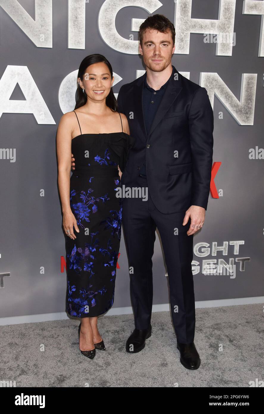 Los Angeles, CA on March 20, 2023. Hong Chau and Gabriel Basso arriving ...