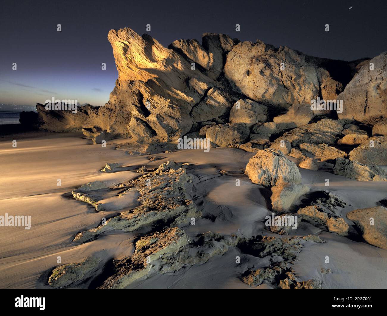 The strange shapes of the coastal rocks, along the beaches between ...