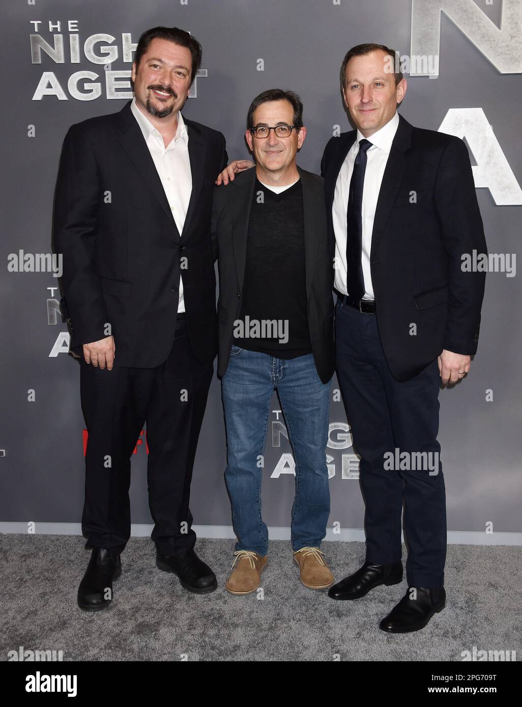 Los Angeles, CA on March 20, 2023. James Vanderbilt, Paul Neinstein and ...