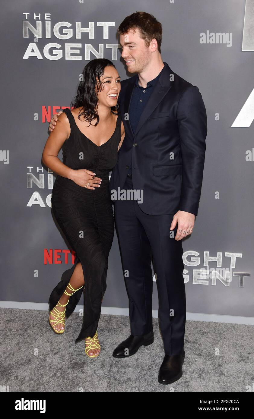 Los Angeles, CA on March 20, 2023. Luciane Buchanan and Gabriel Basso ...