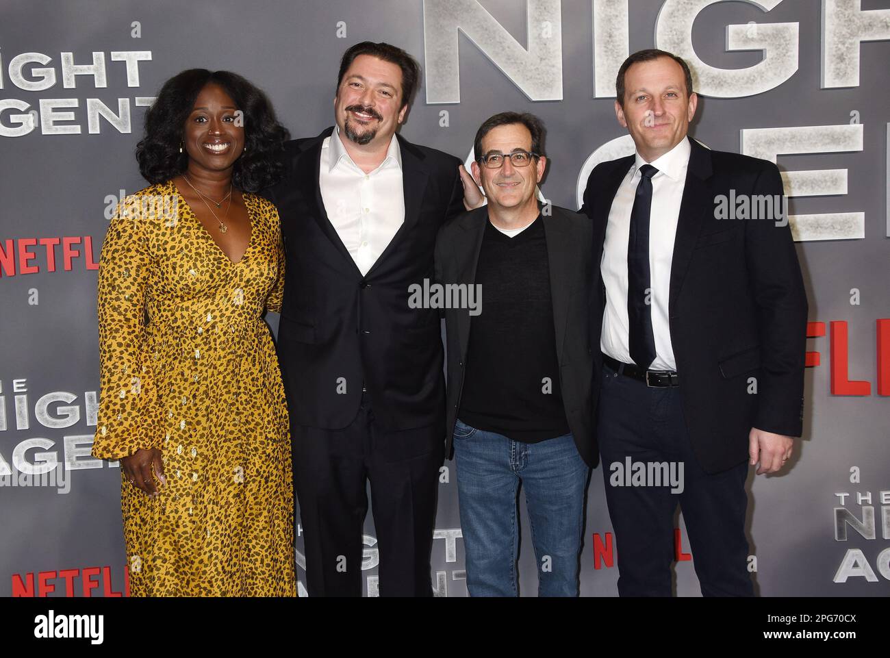 Los Angeles, CA on March 20, 2023. Nicole Tossou, James Vanderbilt ...