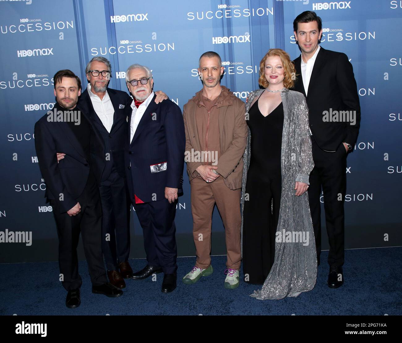 New York City, NY, 20/03/2023, Kieran Culkin, Alan Ruck, Brian Cox ...