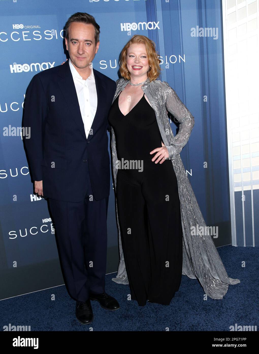 New York City, NY, 20/03/2023, Matthew Macfadyen and Sarah Snook ...