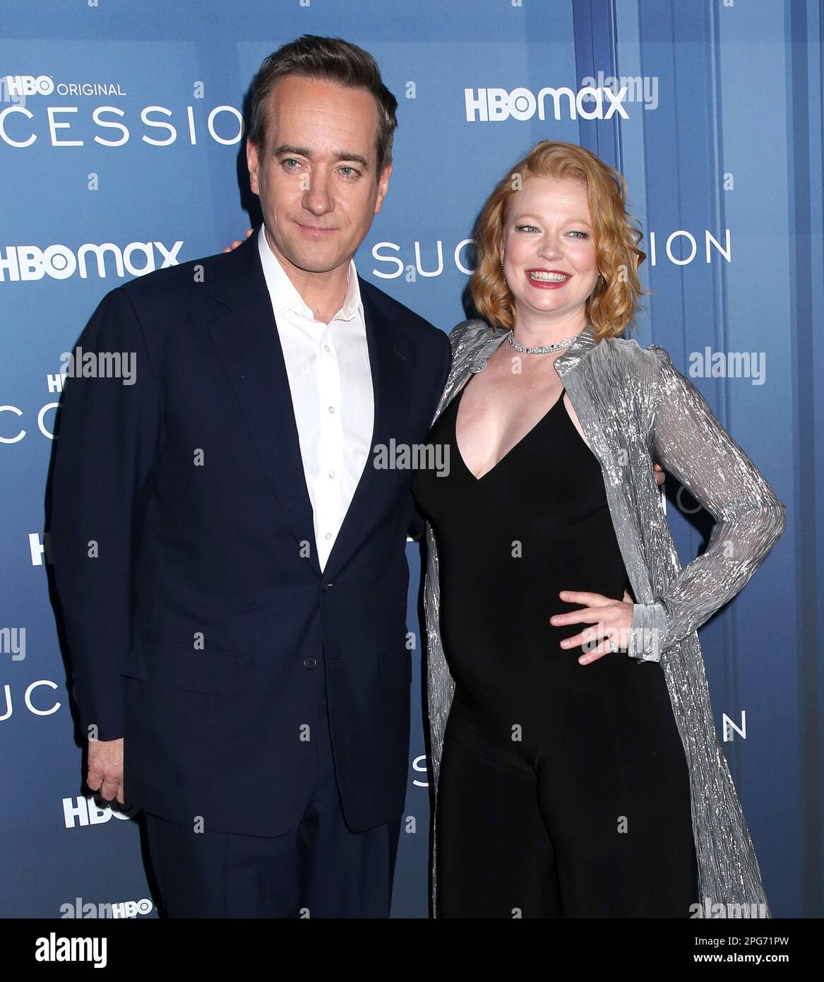 New York City, NY, 20/03/2023, Matthew Macfadyen and Sarah Snook ...