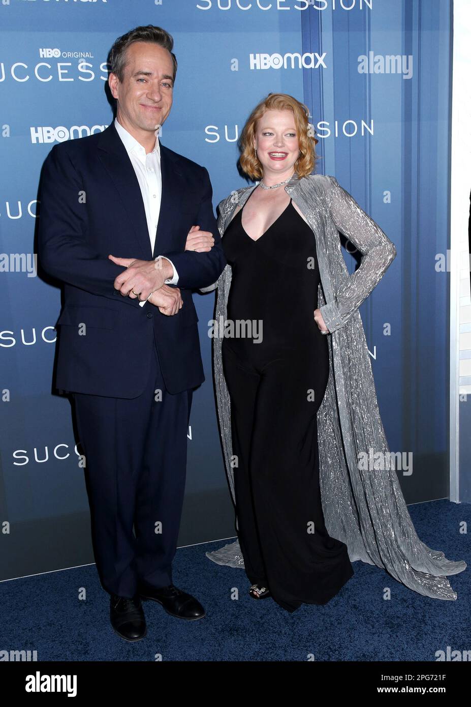 New York City, NY, 20/03/2023, Matthew Macfadyen and Sarah Snook ...