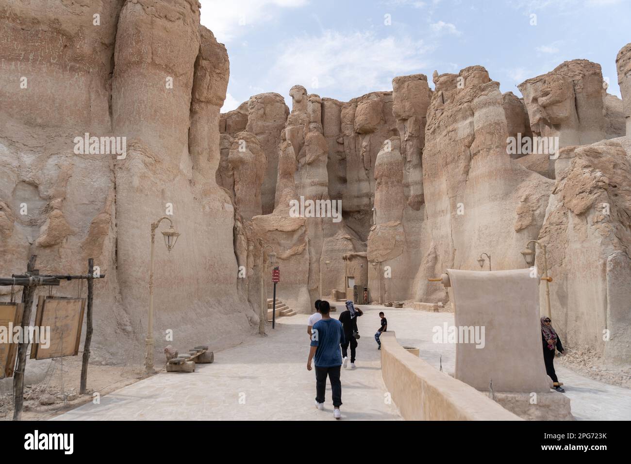 Al Hofuf, Saudi Arabia - March 15, 2023: Al-Qarah Mountain or Jabal Al ...