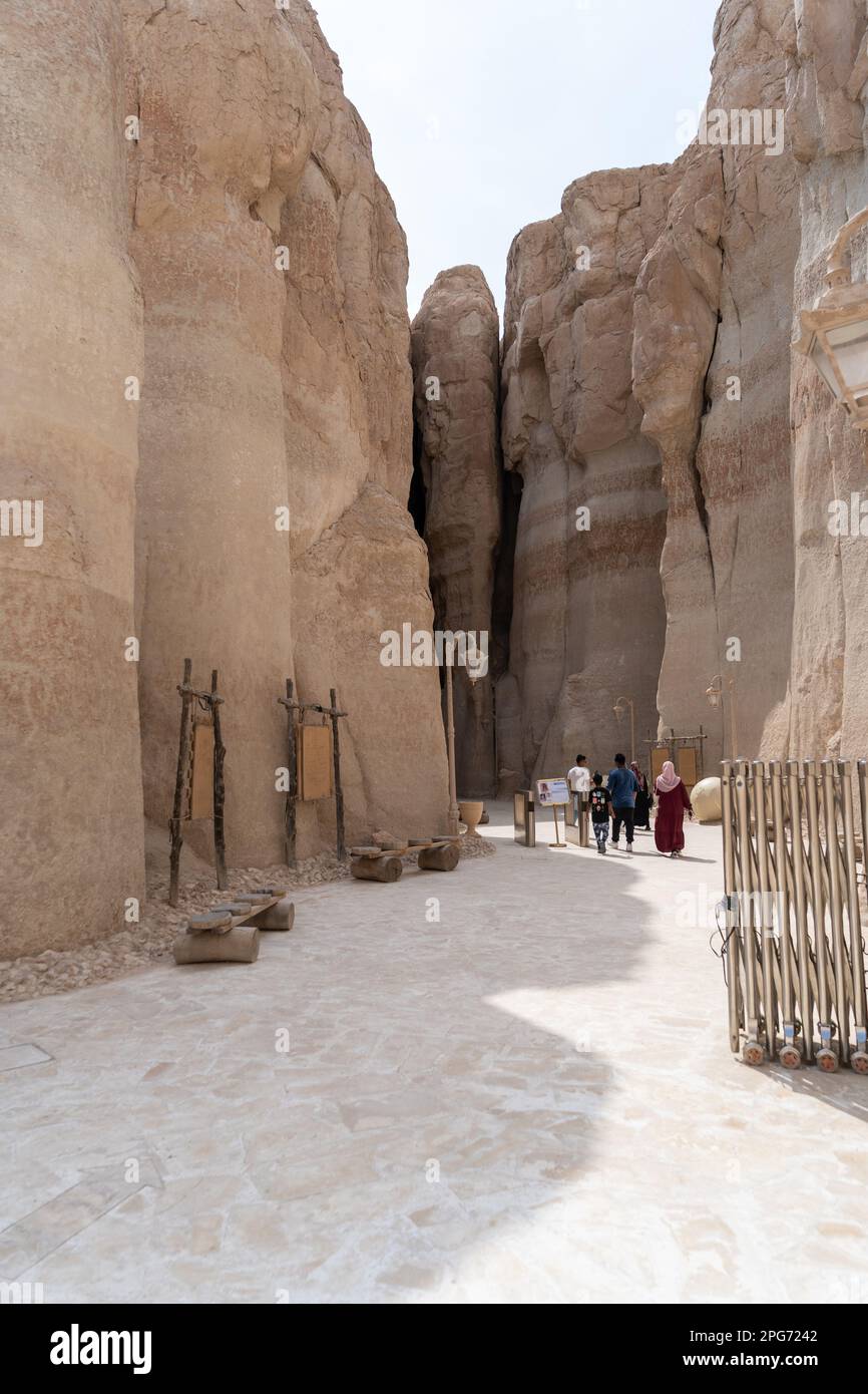 Al Hofuf, Saudi Arabia - March 15, 2023: Al-Qarah Mountain or Jabal Al ...