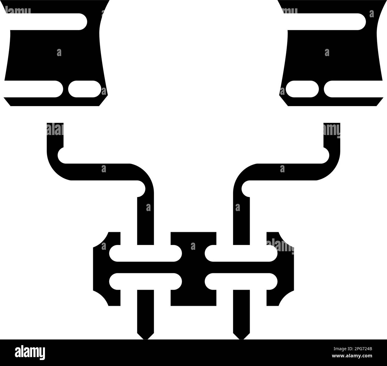 Wall Sconces Bedroom Interior Glyph Icon Vector Illustration Stock Vector Image And Art Alamy