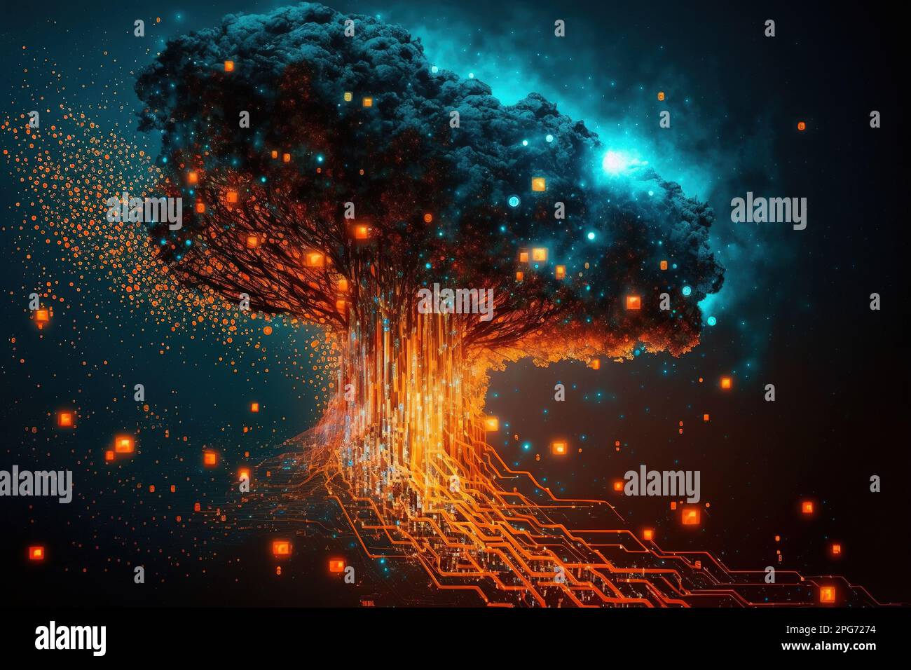 Artificial intelligence, cloud computing, cyber space concept Stock ... Artificial intelligence, cloud computing, cyber space concept Stock ...