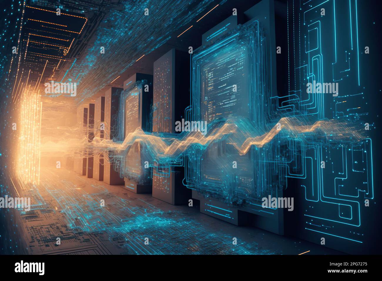 Artificial intelligence, cloud computing, cyber space concept Stock ... Artificial intelligence, cloud computing, cyber space concept Stock ...