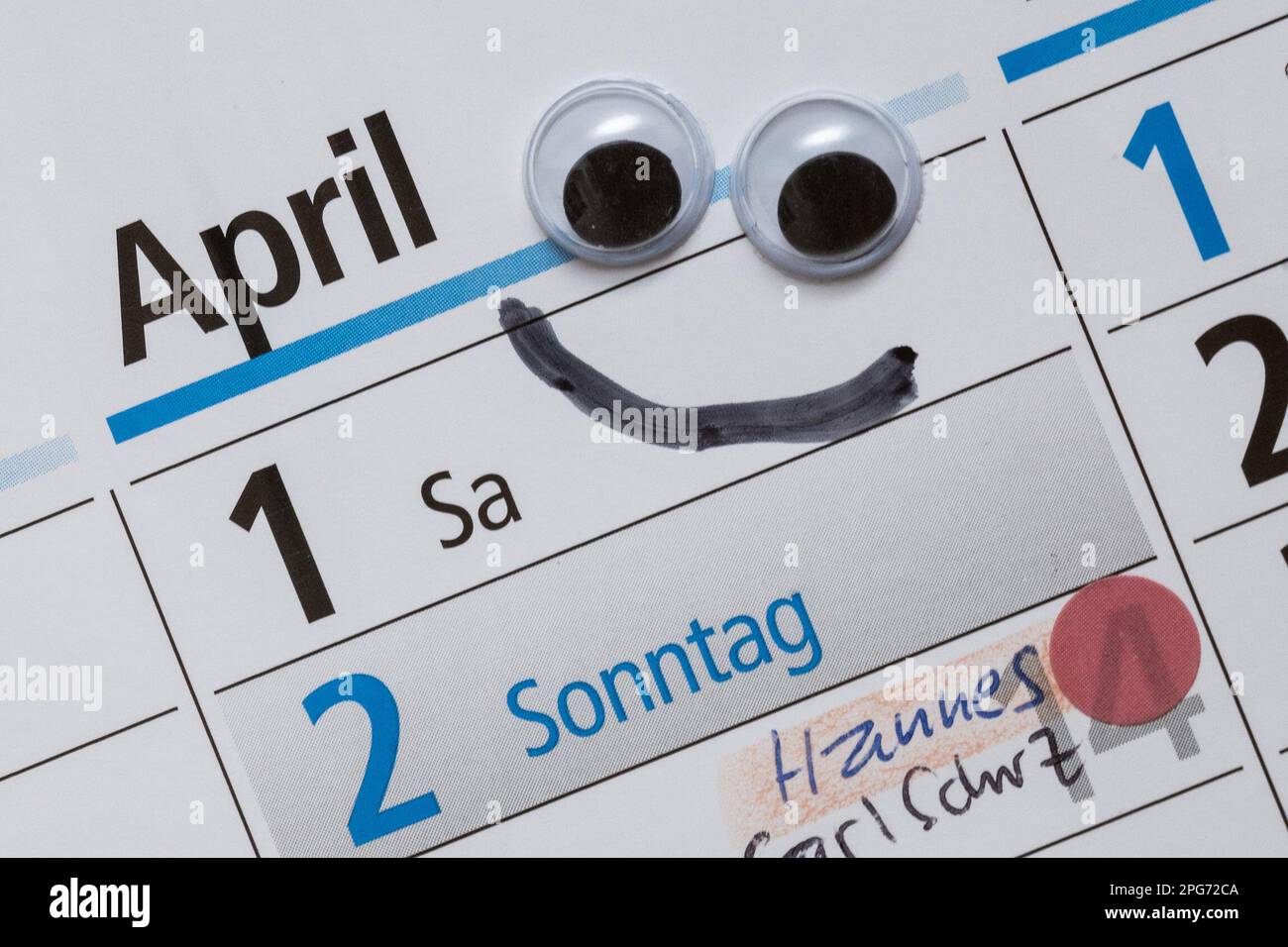 2023 calendar april hi-res stock photography and images - Alamy