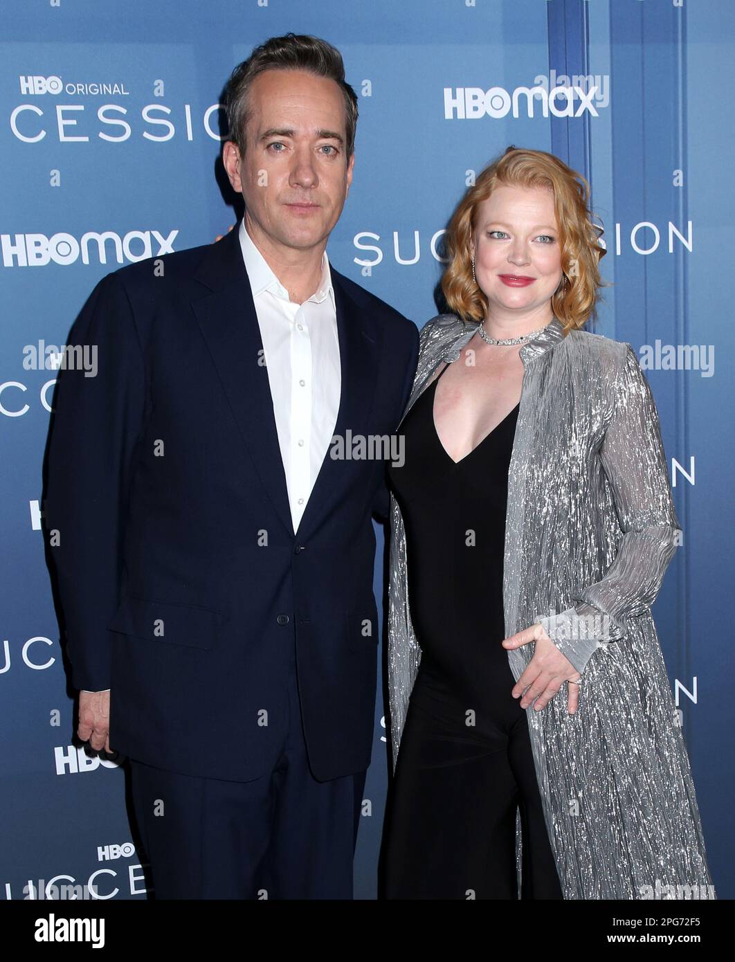 New York City, NY, 20/03/2023, Matthew Macfadyen and Sarah Snook ...