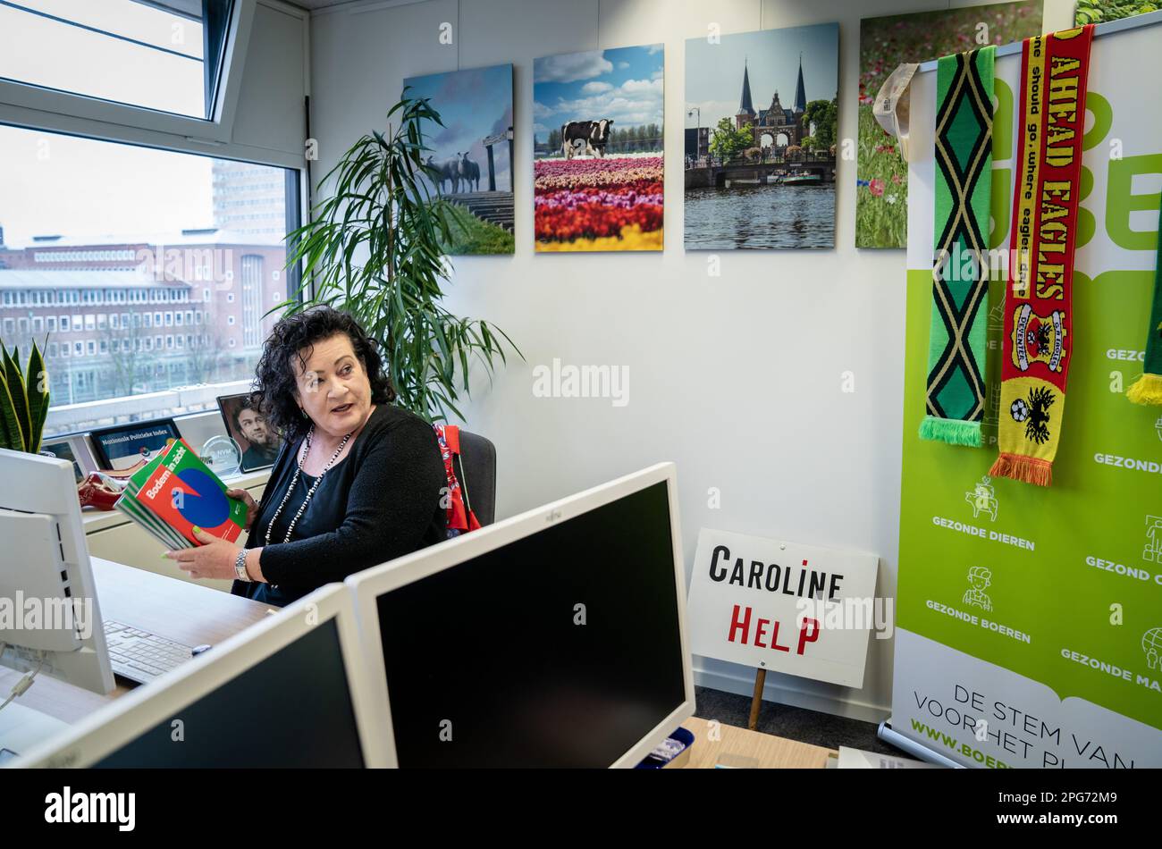 THE HAGUE - Caroline van der Plas of the BoerBurgerBeweging (BBB) in ...