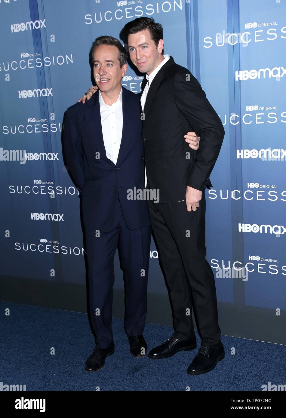 New York City, NY, 20/03/2023, Matthew Macfadyen and Nicholas Braun ...