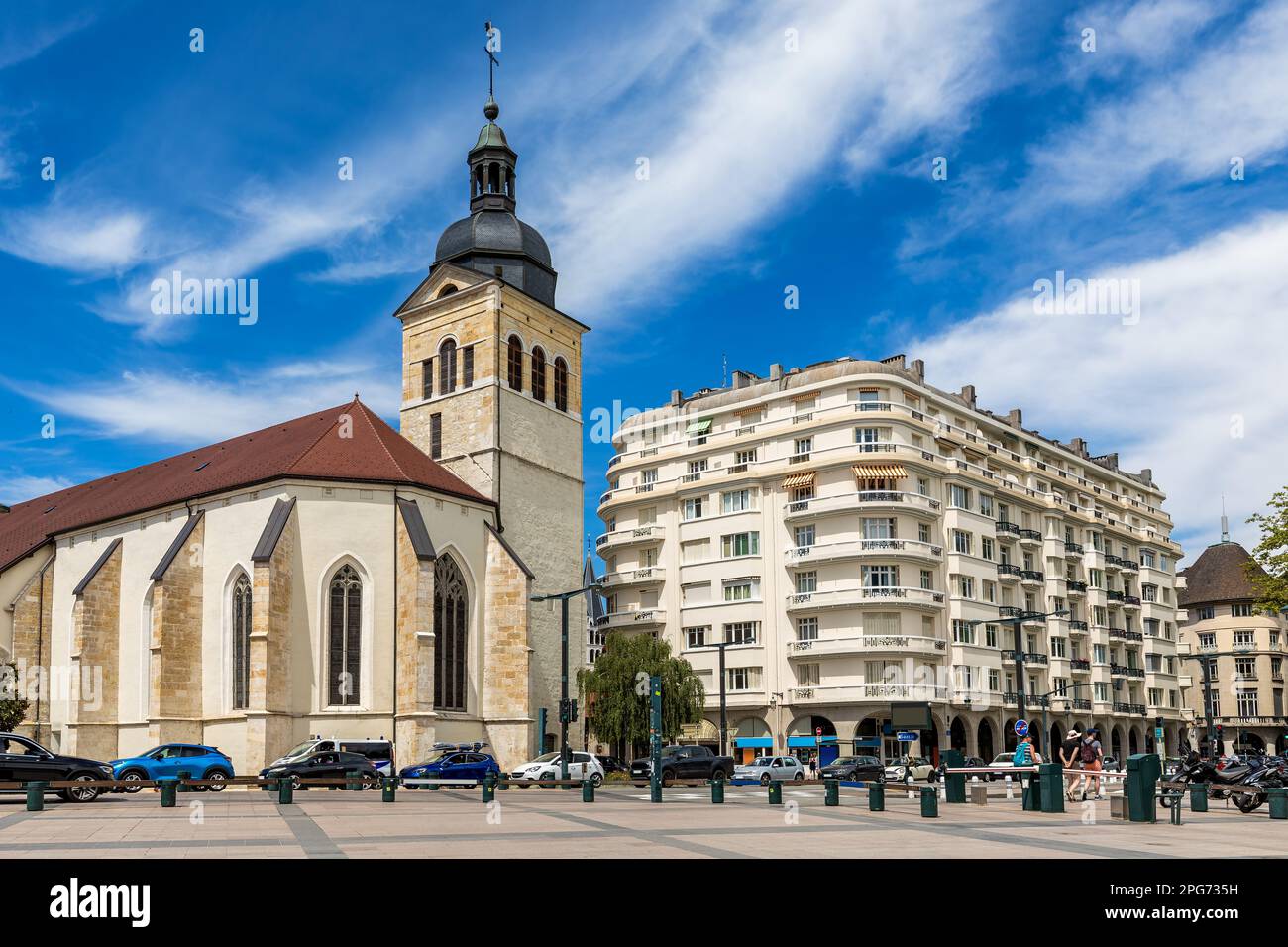 View of Eglise Saint Maurice (Saint Maurice Church) - a Gothic style ...