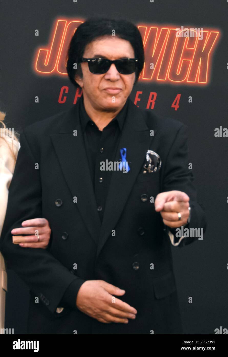 Hollywood, California, USA 20th March 2023 Musician/singer Gene Simmons ...