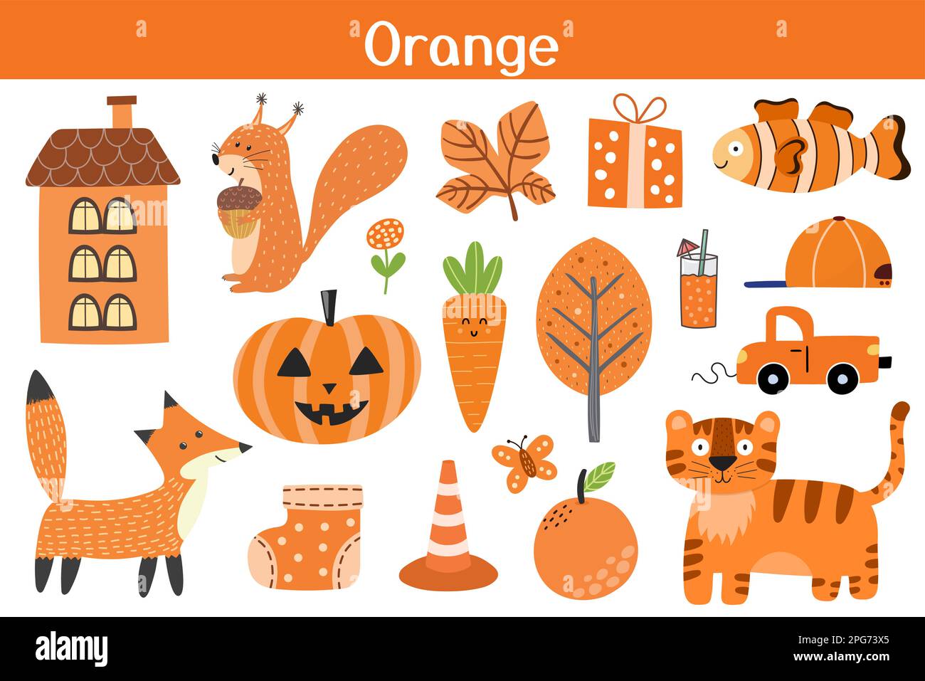 Color Orange Things