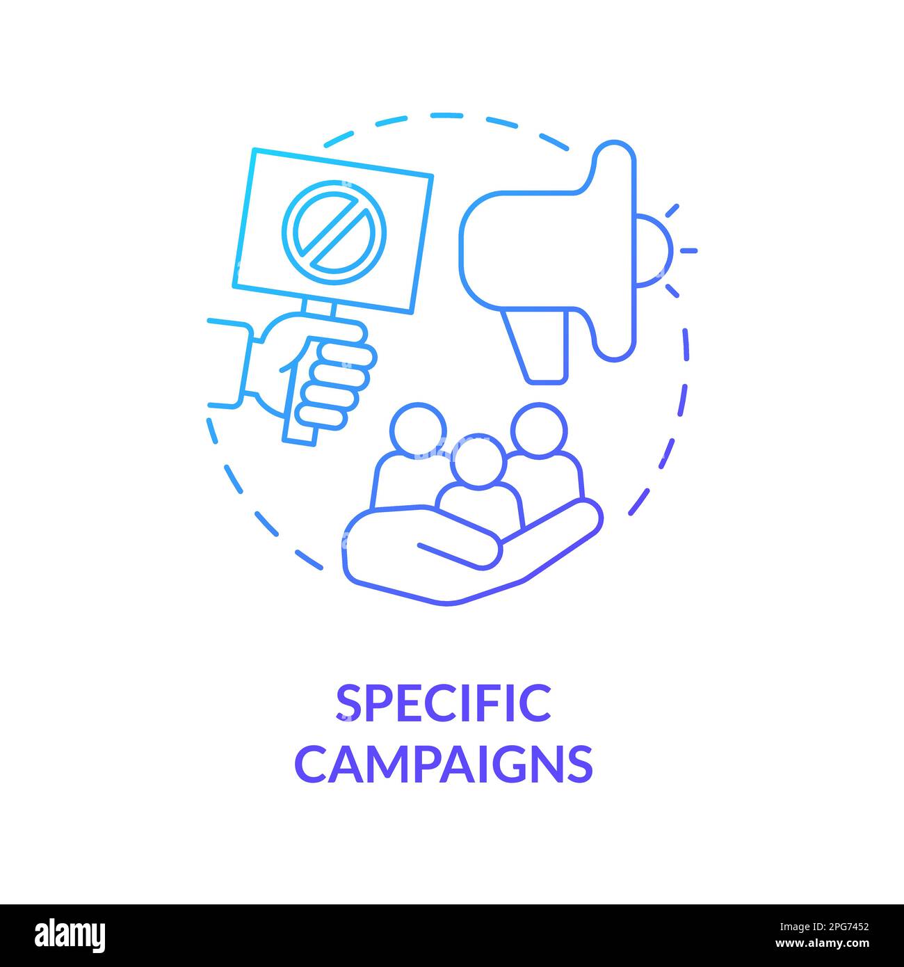 Specific campaigns blue gradient concept icon Stock Vector Image & Art ... Specific campaigns blue gradient concept icon Stock Vector Image & Art ...