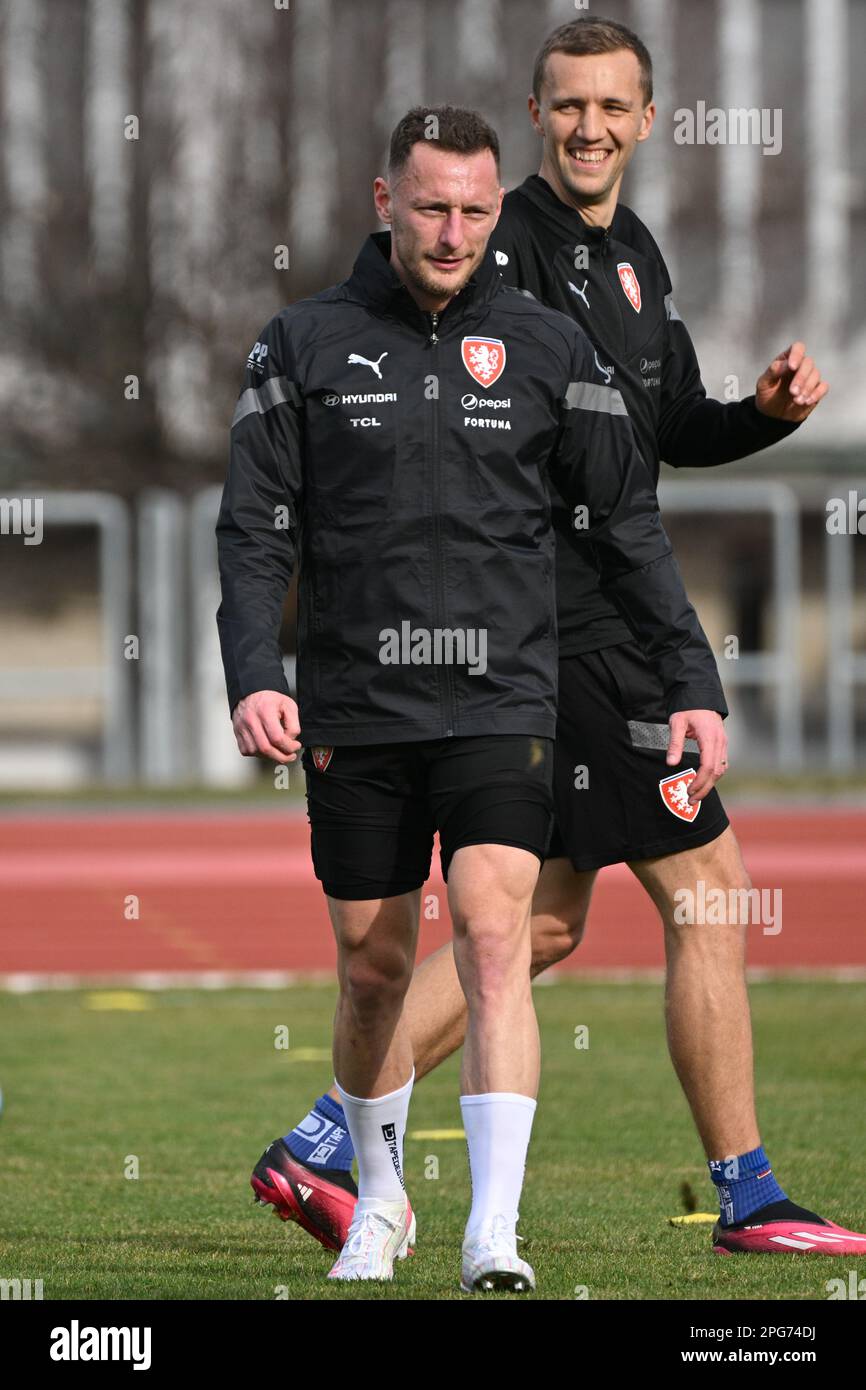 Prague, Czech Republic. 21st Mar, 2023. Czech national football team in ...
