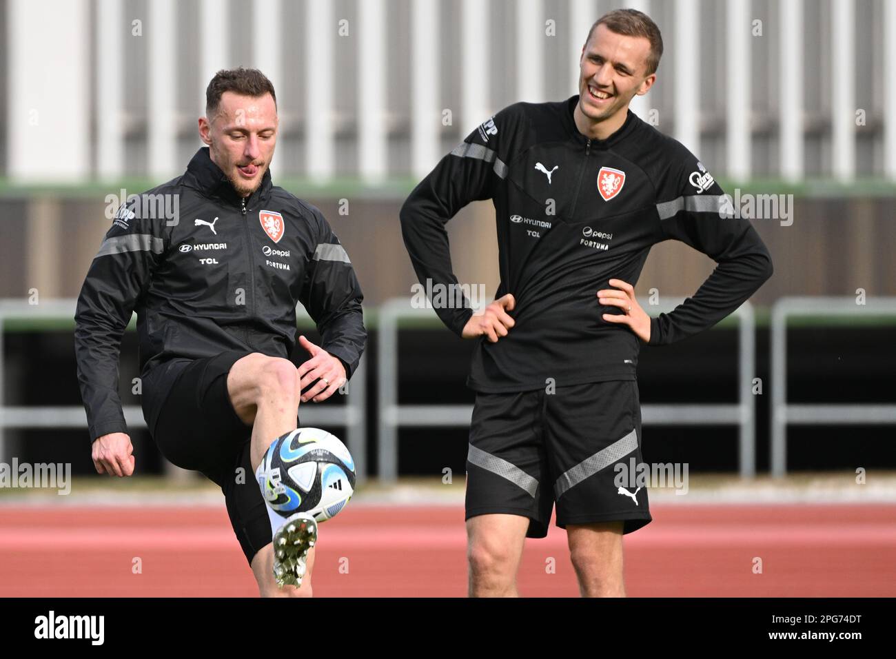 Prague, Czech Republic. 21st Mar, 2023. Czech national football team in ...