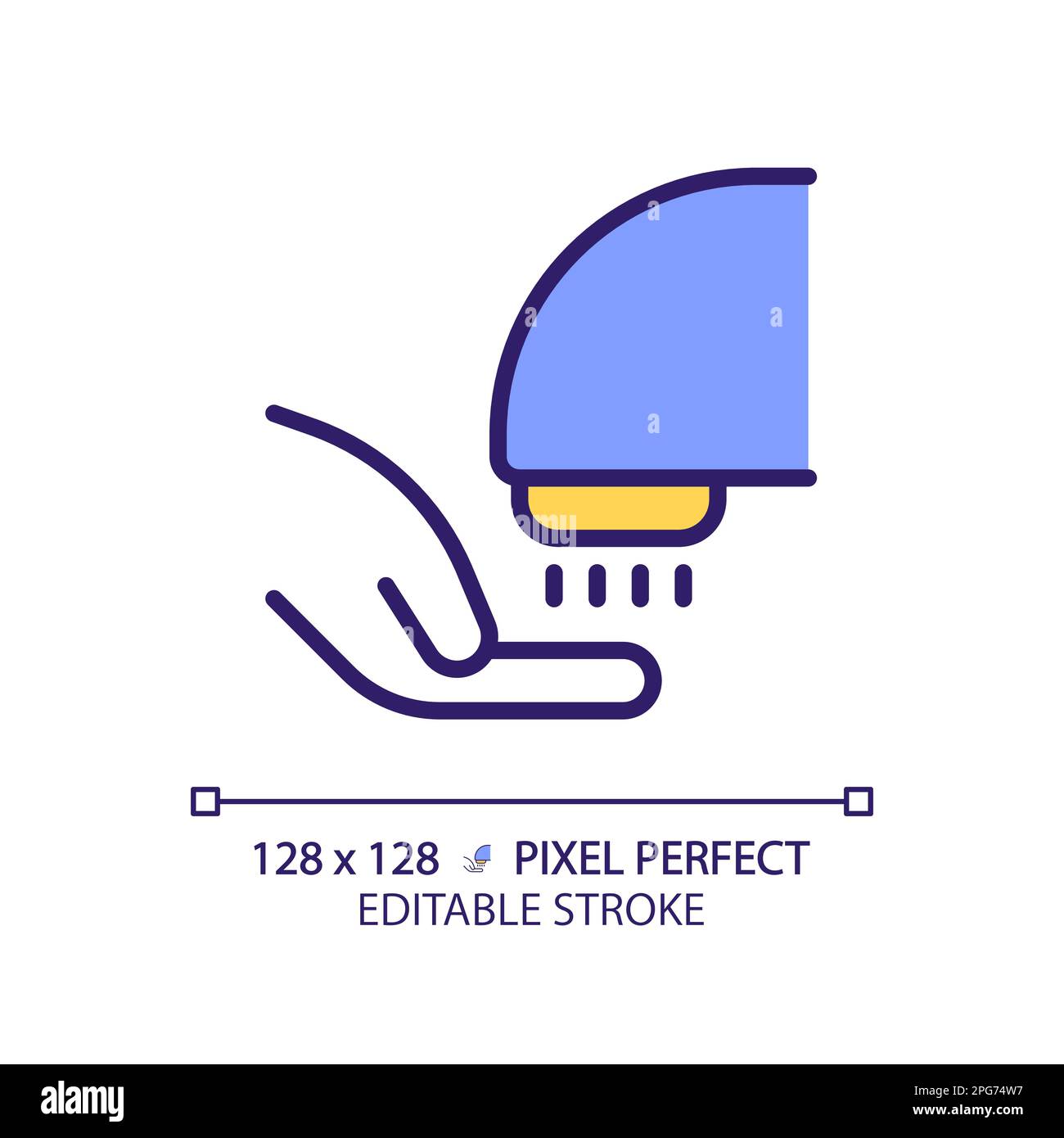 Public hand dryer icon Cut Out Stock Images & Pictures - Alamy