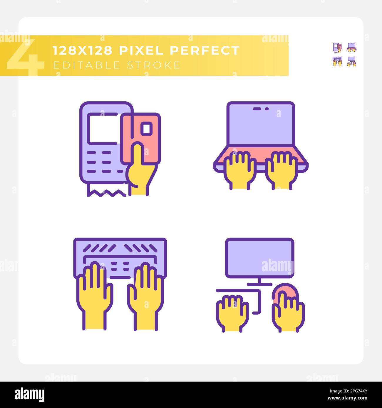 Pos devices Stock Vector Images - Alamy