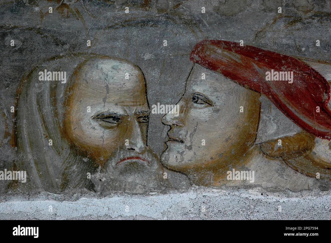 Two contrasting facial expressions: faith in Jesus as the Son of God ...