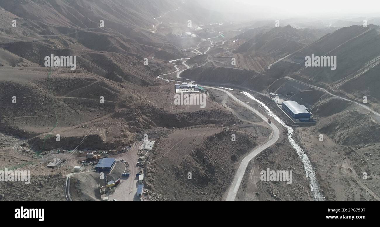 HAMI, CHINA - MARCH 19, 2023 - An aerial photo shows the construction ...