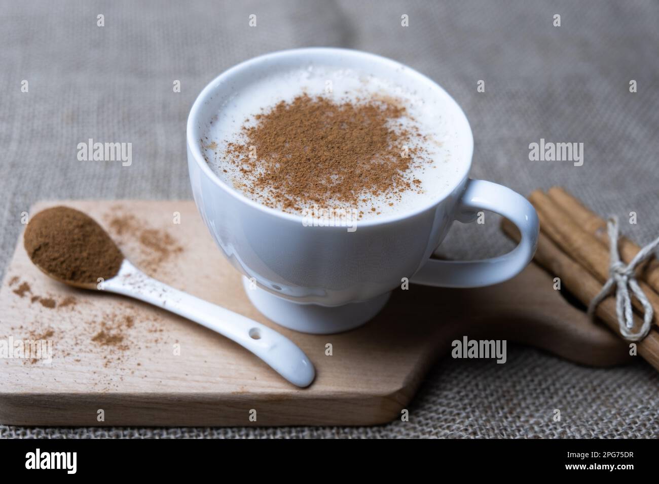 Turkish traditional hot drink salep or sahlep Stock Photo - Alamy