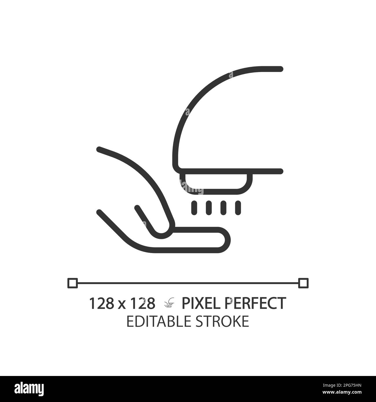 Hand dryer sign Black and White Stock Photos & Images - Alamy