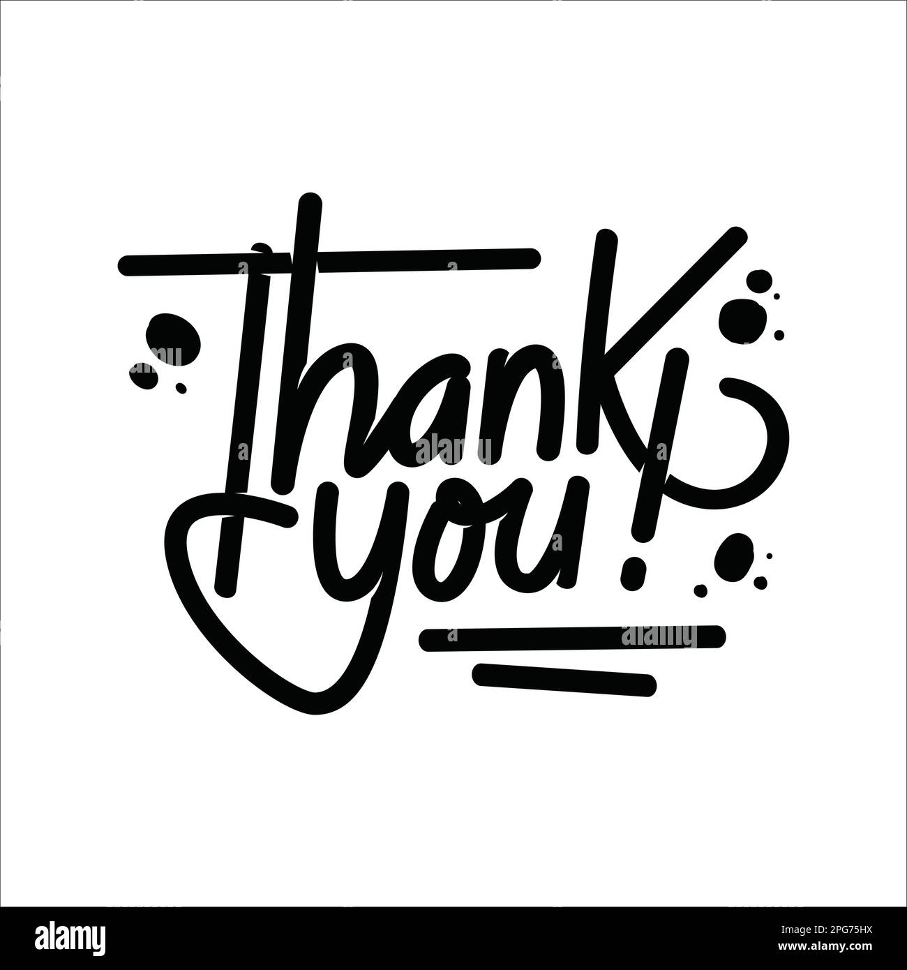 Thank You handwritten, Thank You calligraphy sign, Thank you card ...