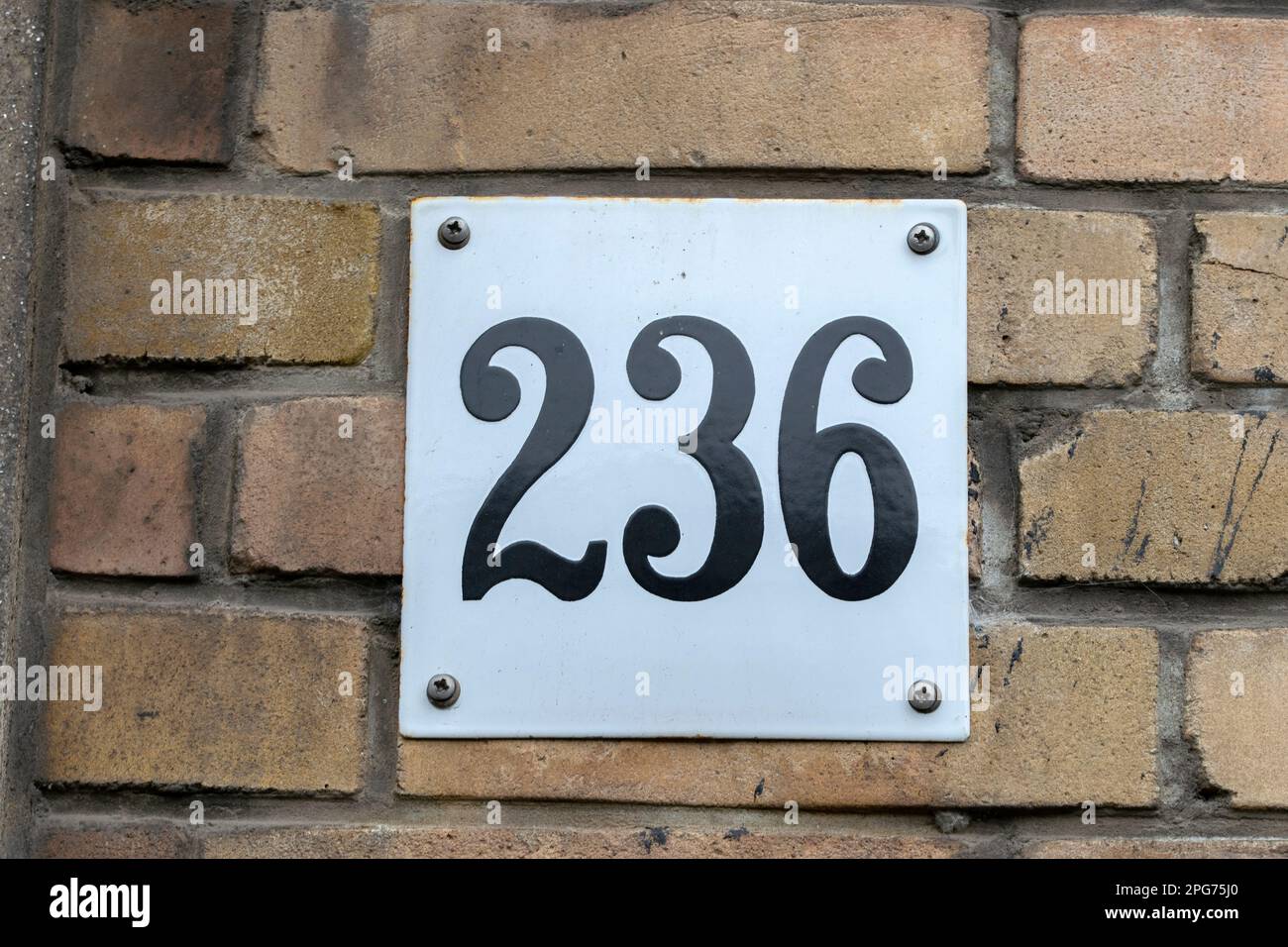 A Close Up House Number 236 At Amsterdam The Netherlands 19-3-2023 ...